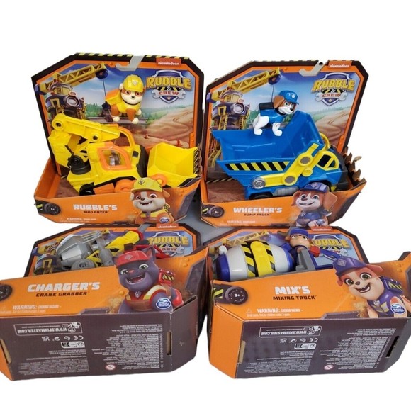 Toys | Rubble Crew Figures Wheeler Mix Charger Rubble Vehicles 223 Set ...